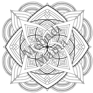 Printable Mandala Art Therapy Coloring Book Meditative - Etsy