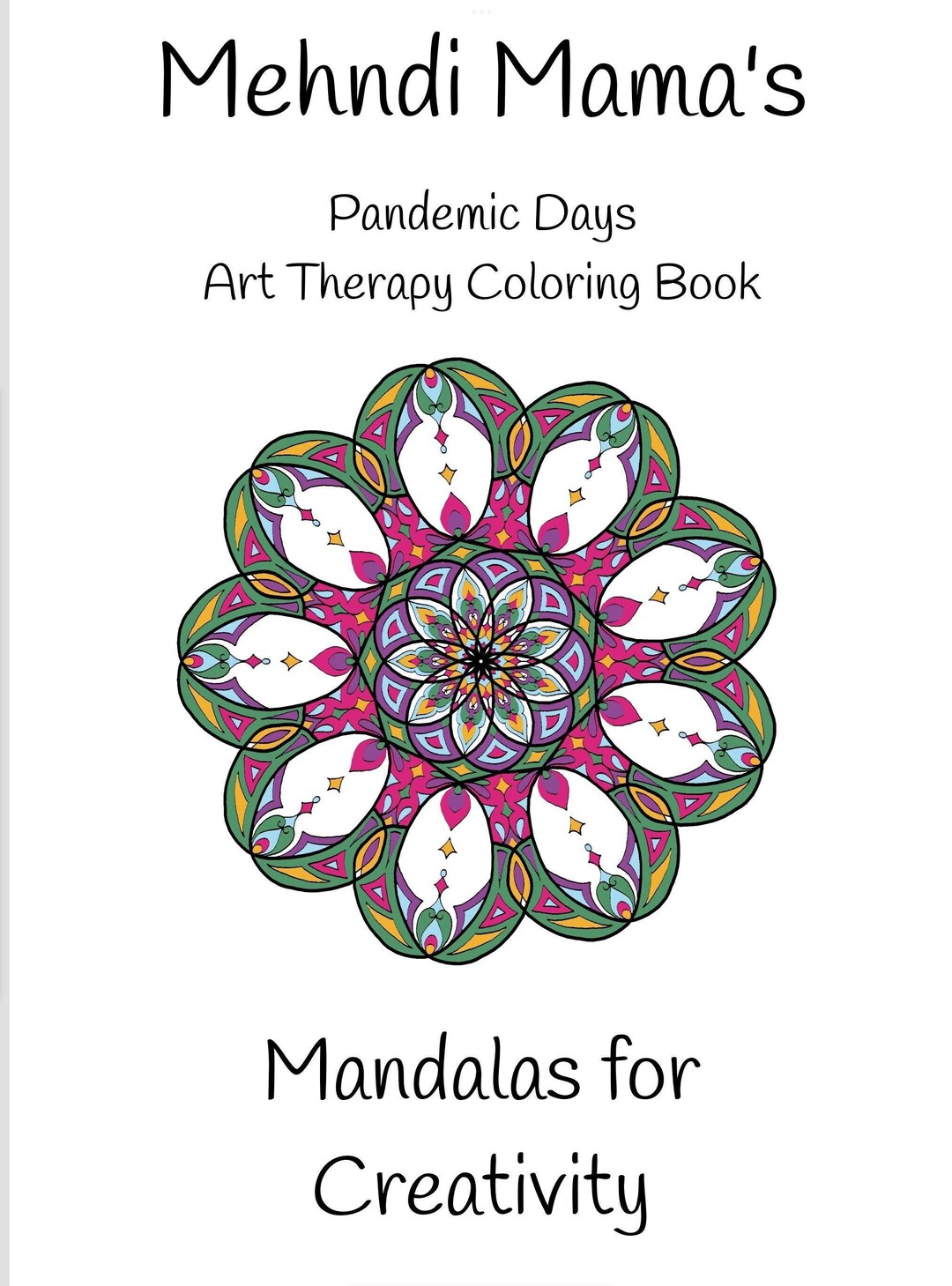 Printable Mandala Art Therapy Coloring Book, Meditative Magical Mandala ...