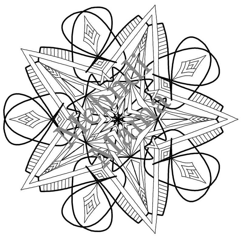 Printable Mandala Art Therapy Coloring Book, Meditative Healing Mandala ...