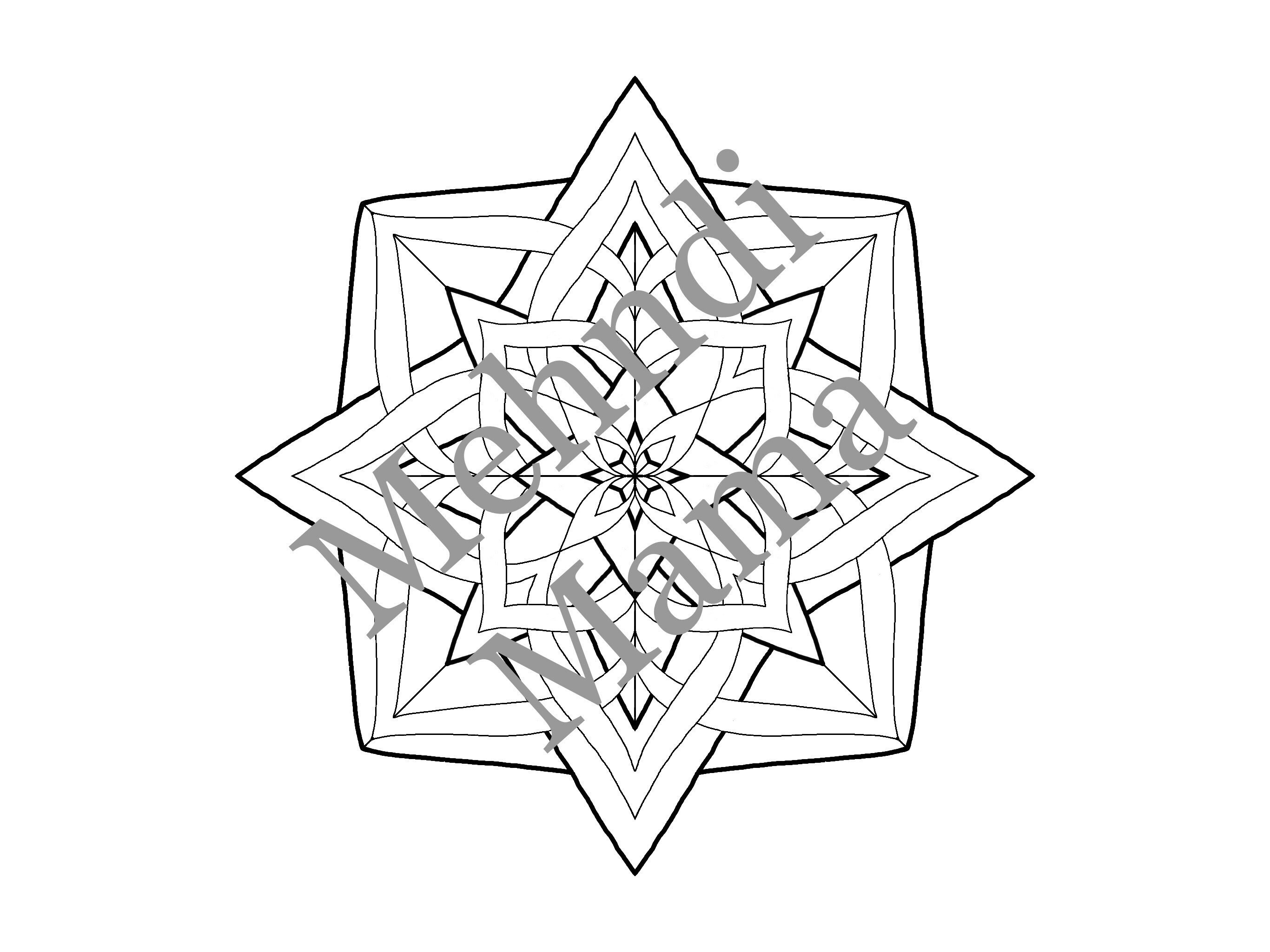 Printable Mandala Art Therapy Coloring Book, Meditative Calming Mandala ...