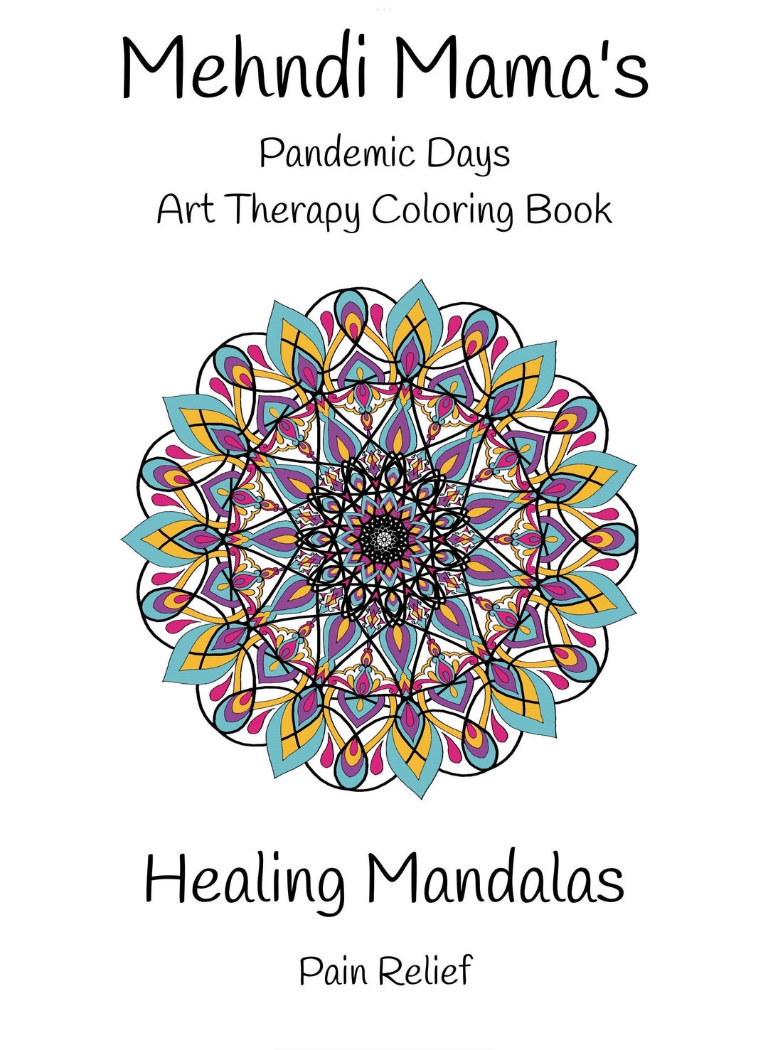Printable Mandala Art Therapy Coloring Book, Meditative Healing Mandala ...