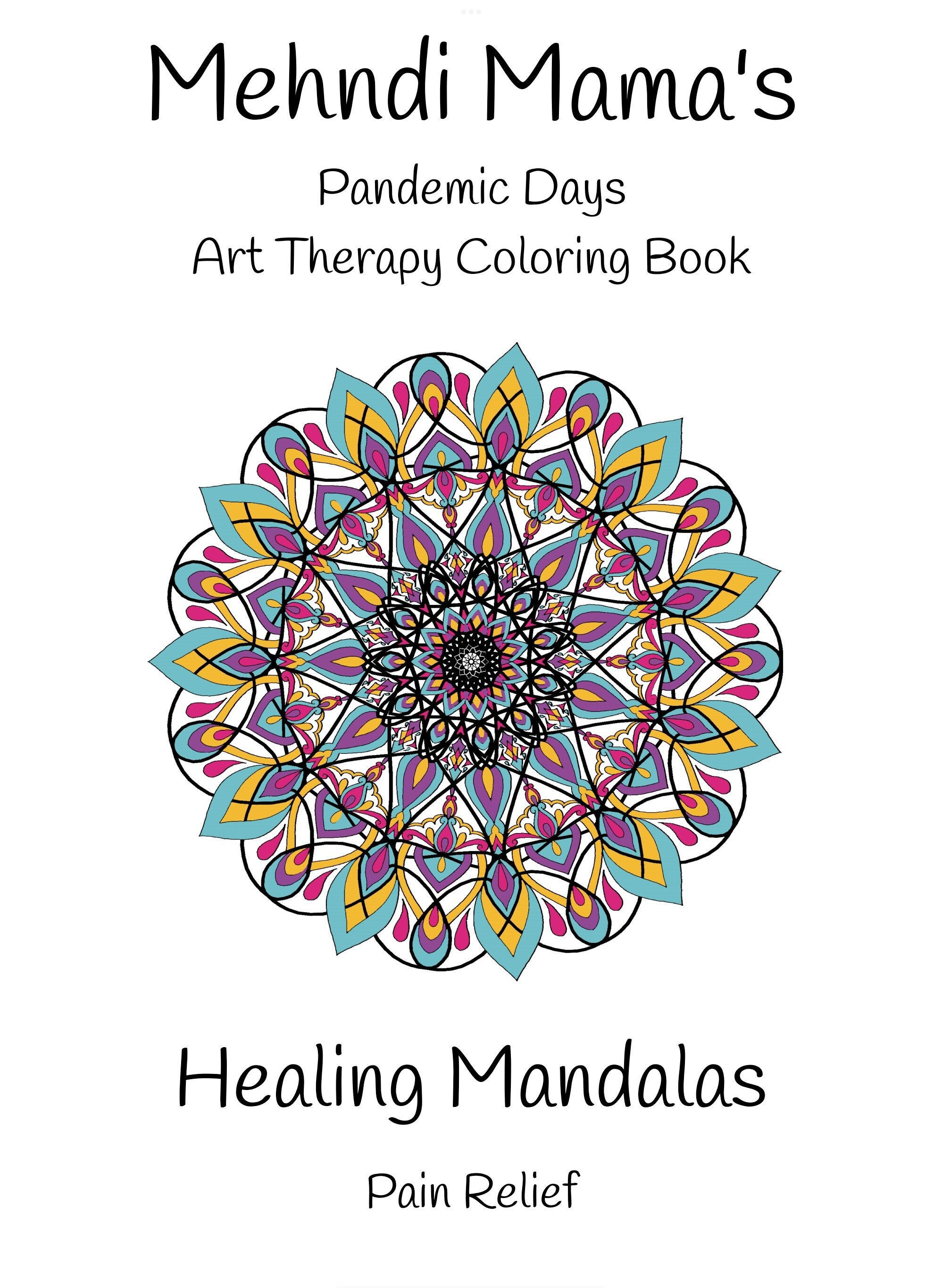 Printable Mandala Art Therapy Coloring Book, Meditative Healing Mandala Coloring Pages for Pain ...
