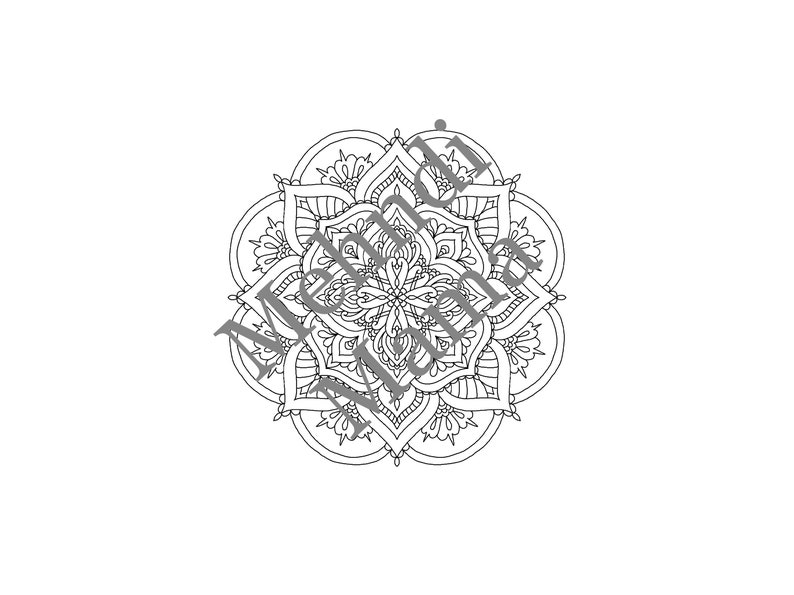 Printable Mandala Art Therapy Coloring Book Meditative Joyful - Etsy