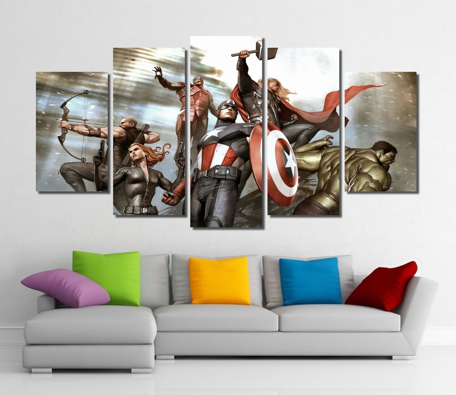 Framed Marvel Avengers Age of Ultron Super Hero Wall Canvas - Etsy