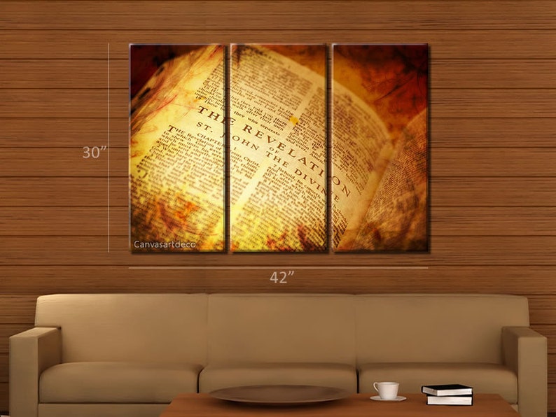 Framed Huge 3 Panel Modern Religious Art Bible Giclee Canvas Print ...