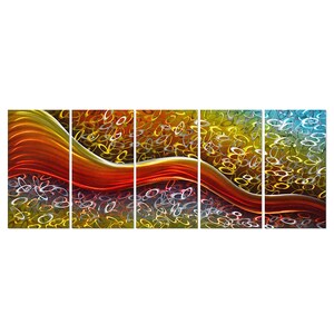 Modern Abstract Painting Metal Wall Art Sculpture Abstract Mystery ...