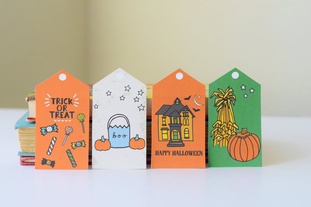 Halloween Printable - Gift Tags - Party Favors - Diy Kit - Halloween ...