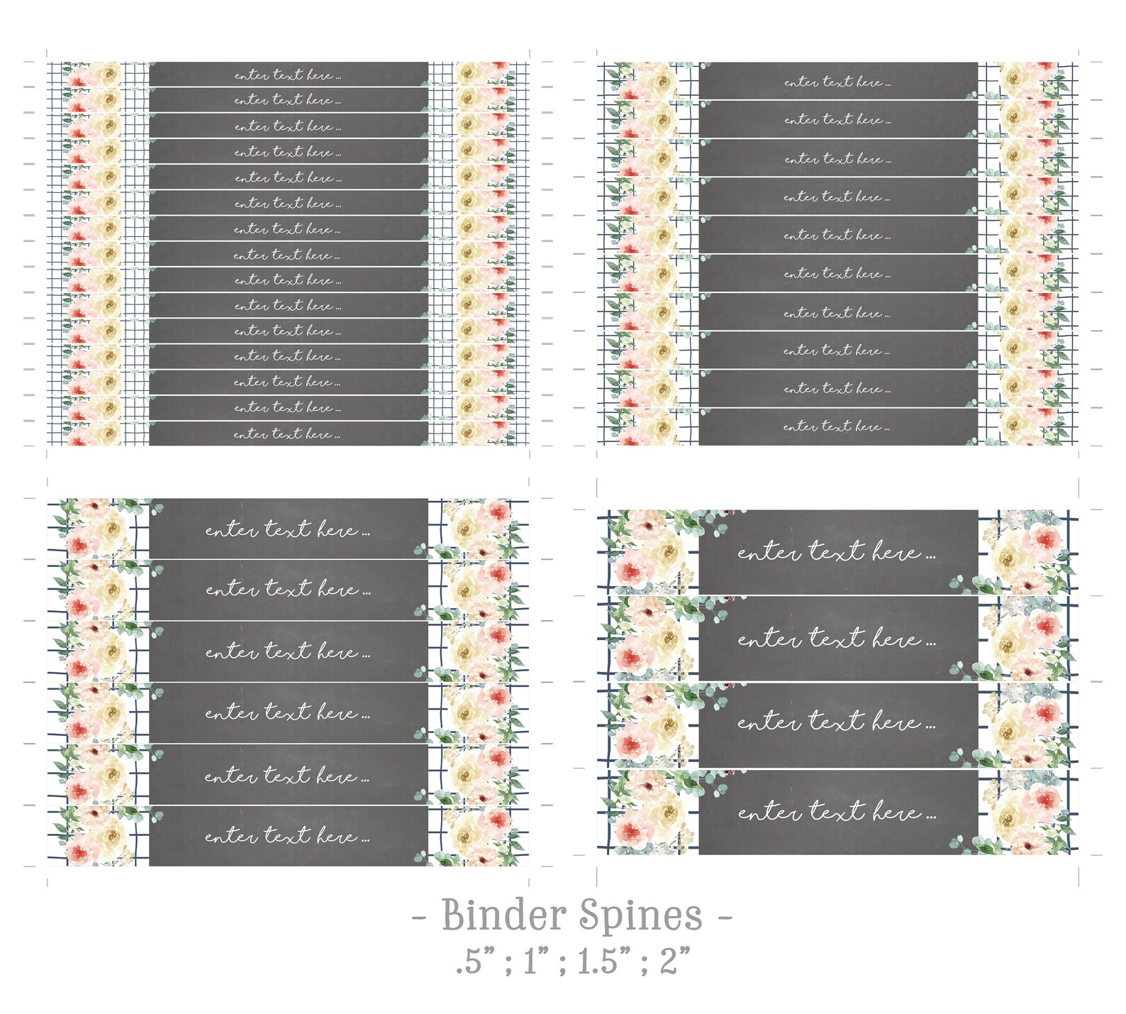 Editable Binder Cover Printable Binder Spine Template Binder Cover ...