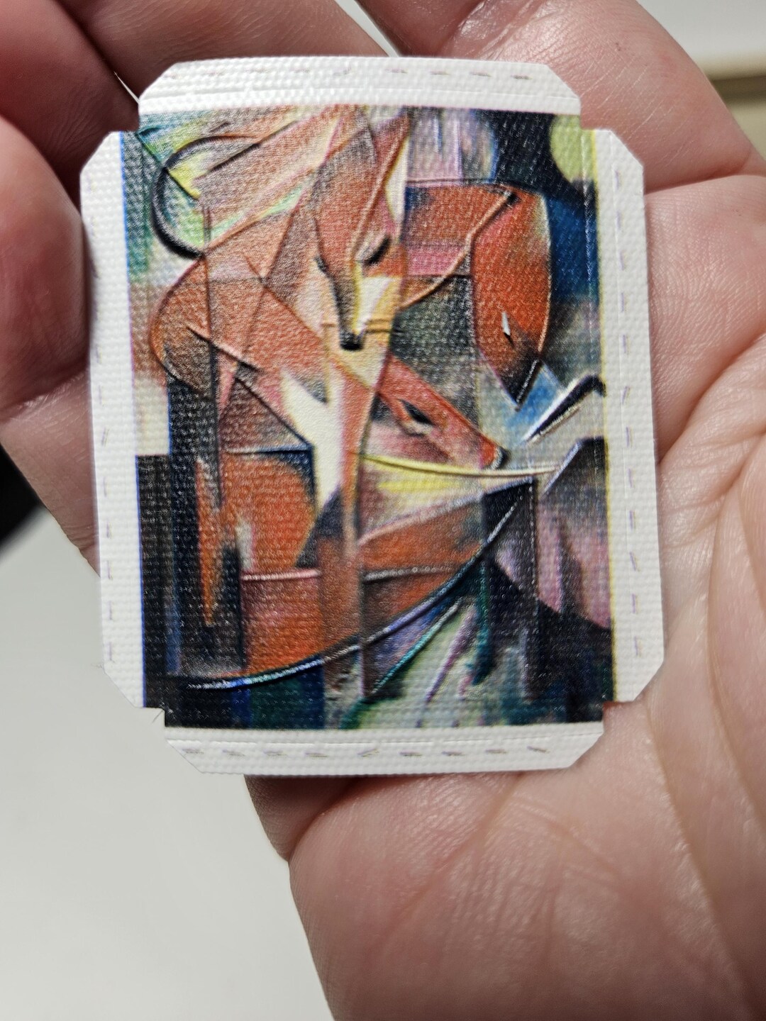 Zuru MASTERPIECES Miniature Art Painting. Franz Marc, Pallete & Glass ...