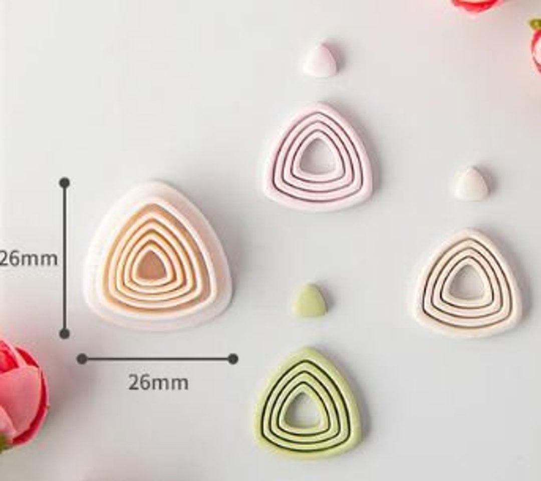 1PC Polymer Clay Contour Triangle Earring Clay Cutter. Pendant - Etsy