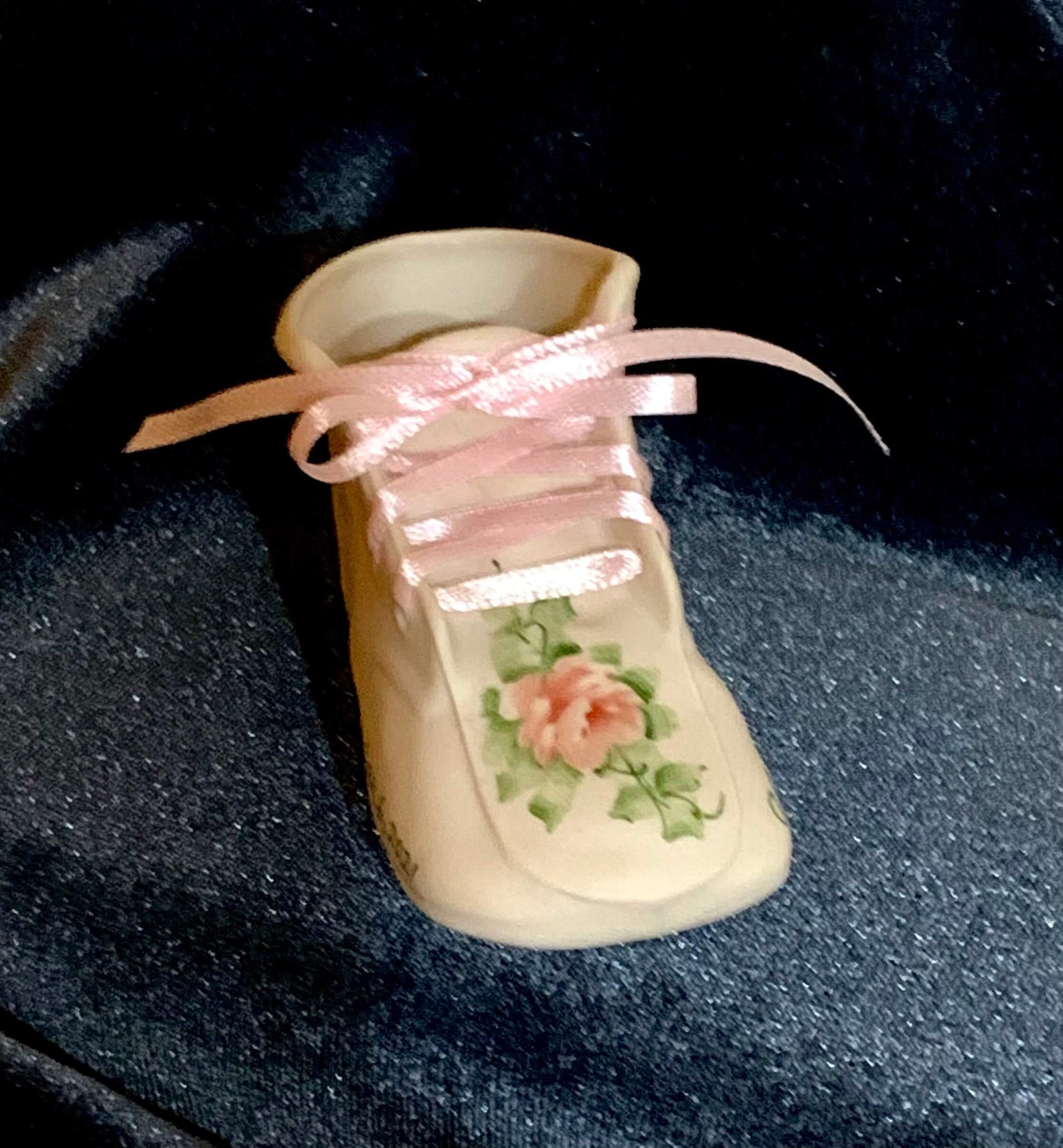 Hand Poured & Hand Painted Bisque Porcelain Baby Shoe Keepsake | Etsy