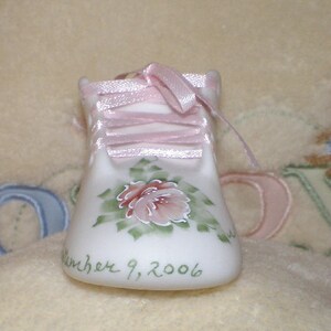 Porcelain Baby Shoe Keepsake, New Mom Gift, Personalized With Baby's ...