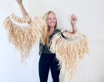 Raffia Wall Decor | Etsy