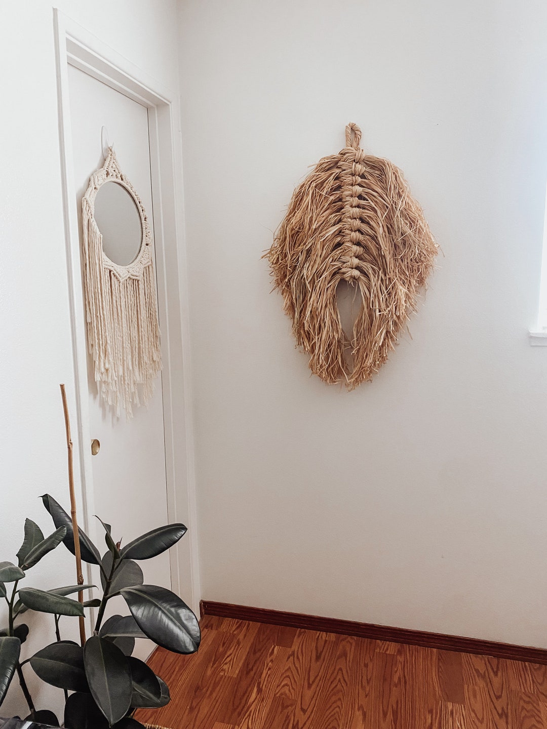 Bohemian Grass Feather - Macrame - Boho - Etsy