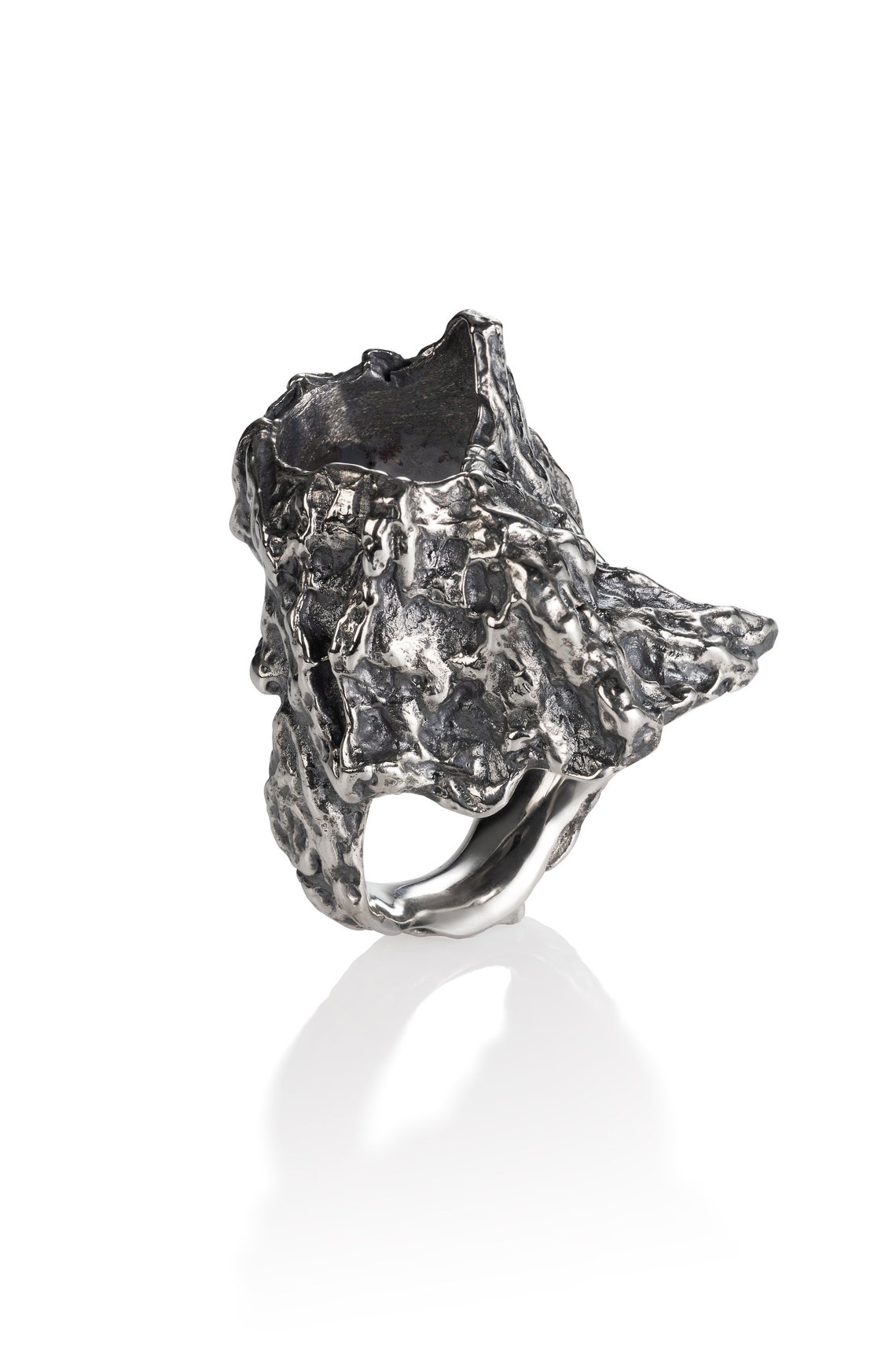 Large Barnacle Ring in Sterling Silver - Etsy