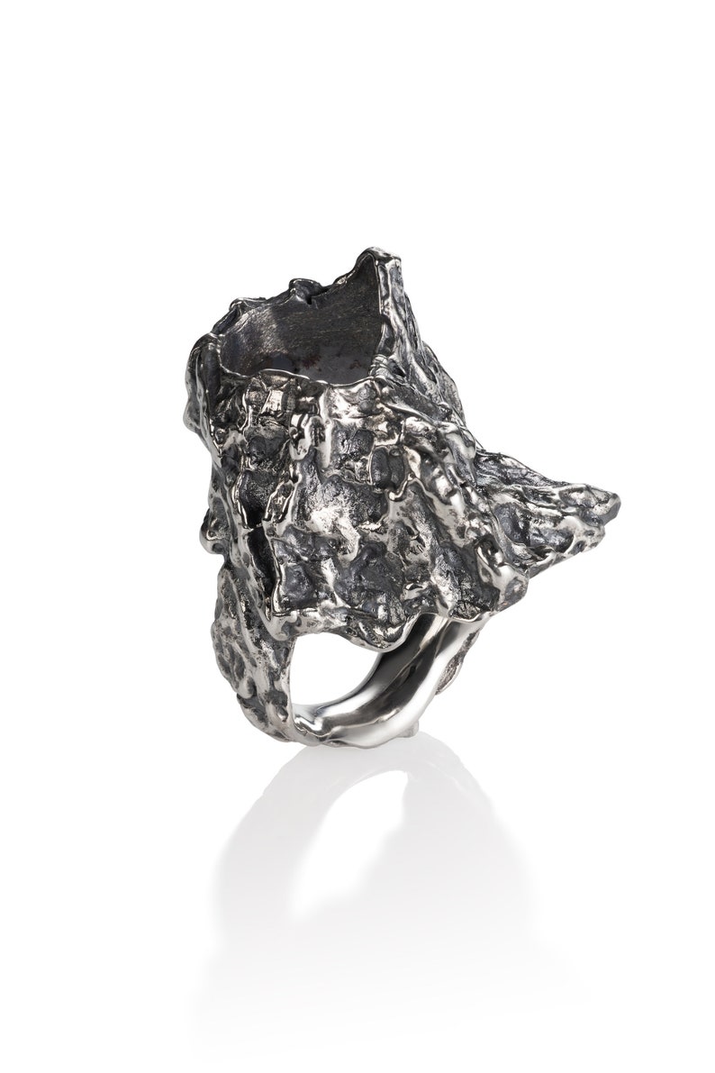 Large Barnacle Ring in Sterling Silver - Etsy