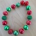 Christmas Necklace Little Girls Christmas Necklace Little Girls Red and ...