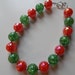 Christmas Necklace Little Girls Christmas Necklace Little Girls Red and ...