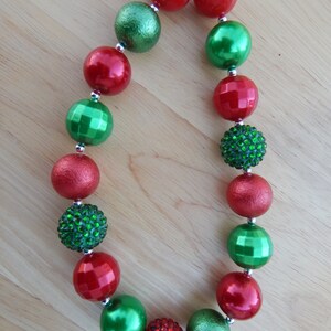 Christmas Necklace Little Girls Christmas Necklace Little Girls Red and ...