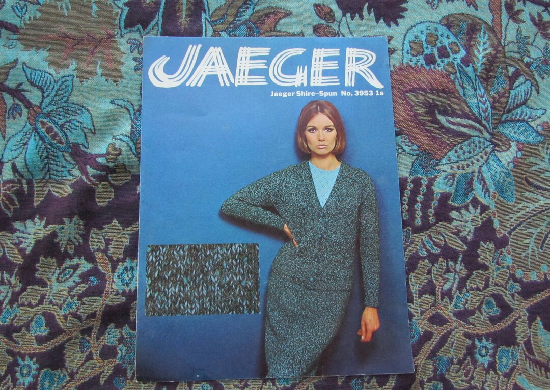 Vintage Sizes 34-40 Inch Bust, Knitting Pattern for Cardigan and Skirt ...