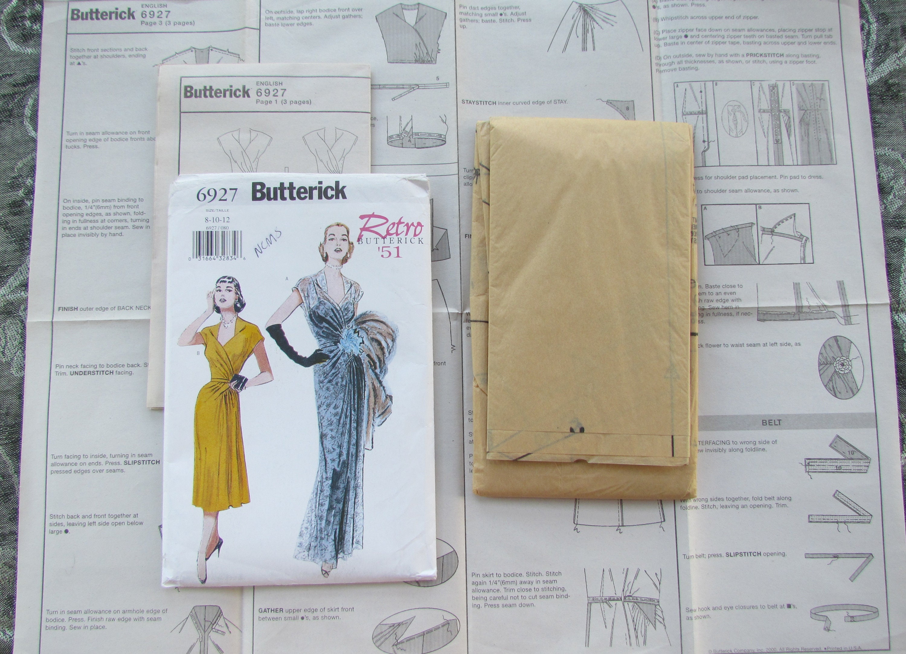 Vintage Sizes 31 1/2 32 1/2 34 Inch Bust, Tucks and Gathers Retro '51 ...