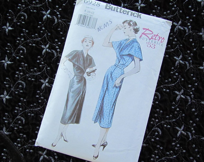 Vintage Sizes 8-10-12, 1953 Revival Dress With Capelet Factory Folded ...