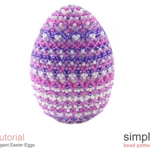 Beaded Easter Egg Pattern Easter Beading DIY Faberge Eggs - Etsy