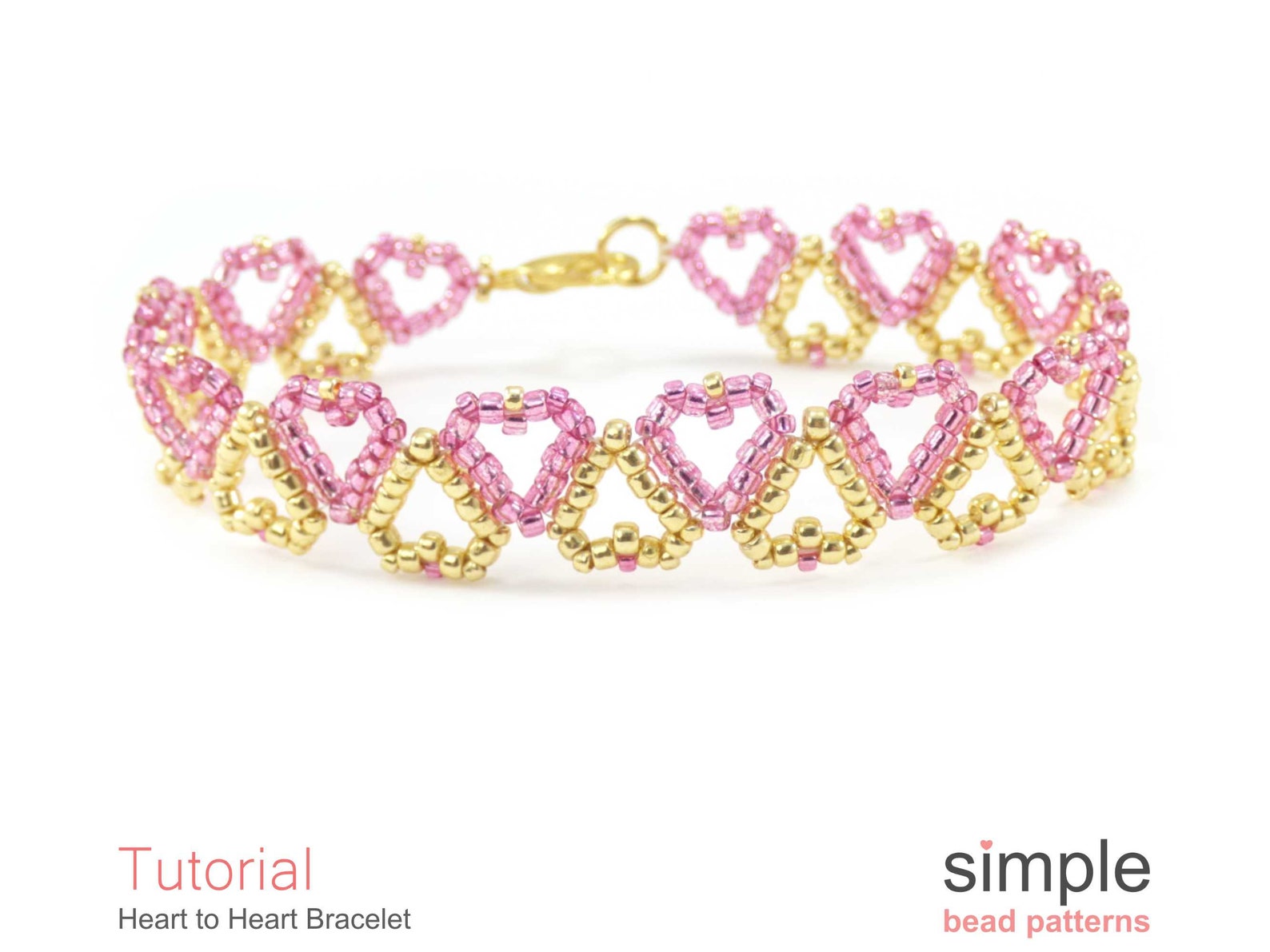 Beaded Heart Bracelet Pattern Beading Hearts Beadweaving - Etsy