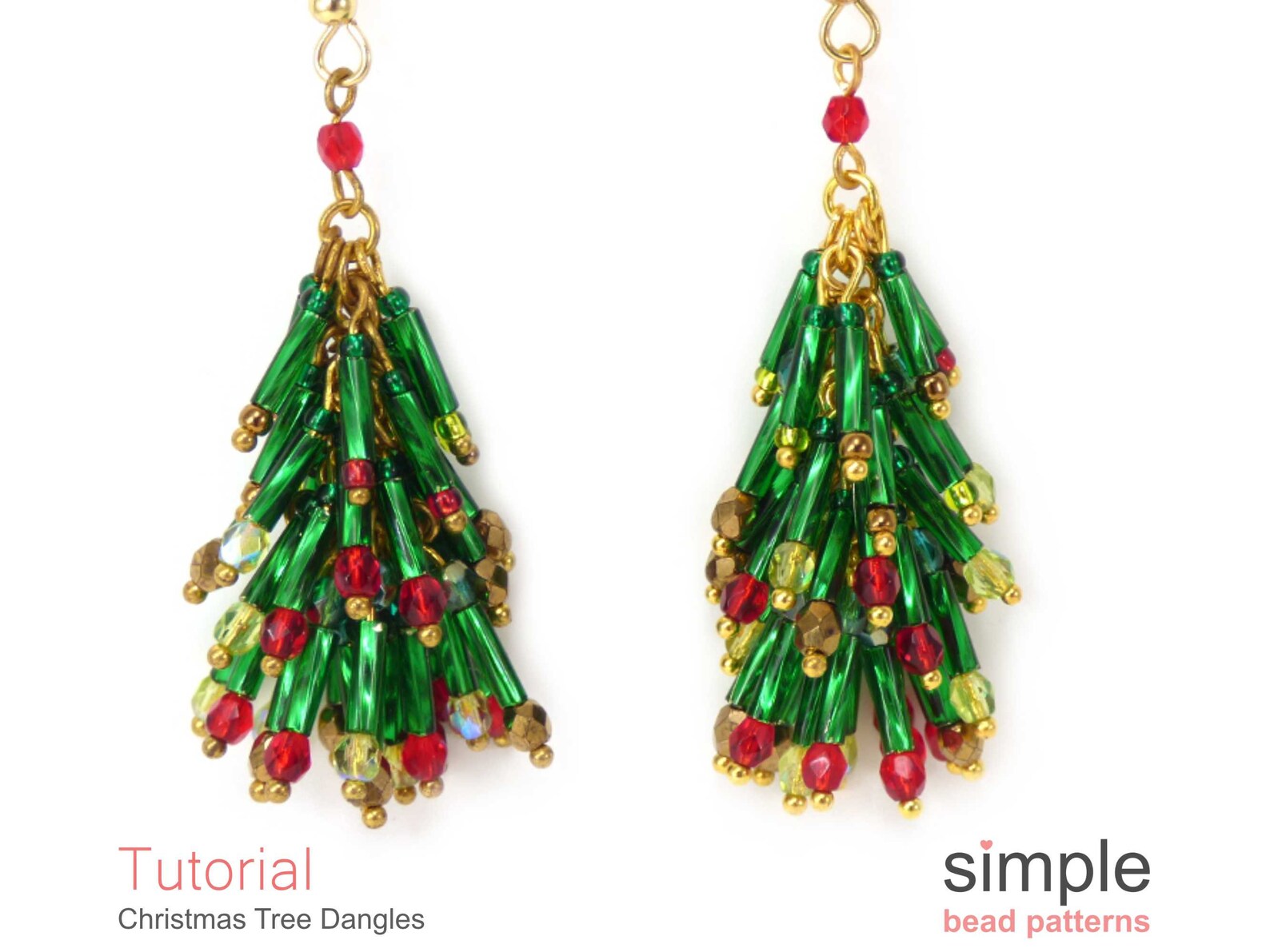 Beaded Christmas Tree Earrings Pattern Beadweaving Christmas - Etsy