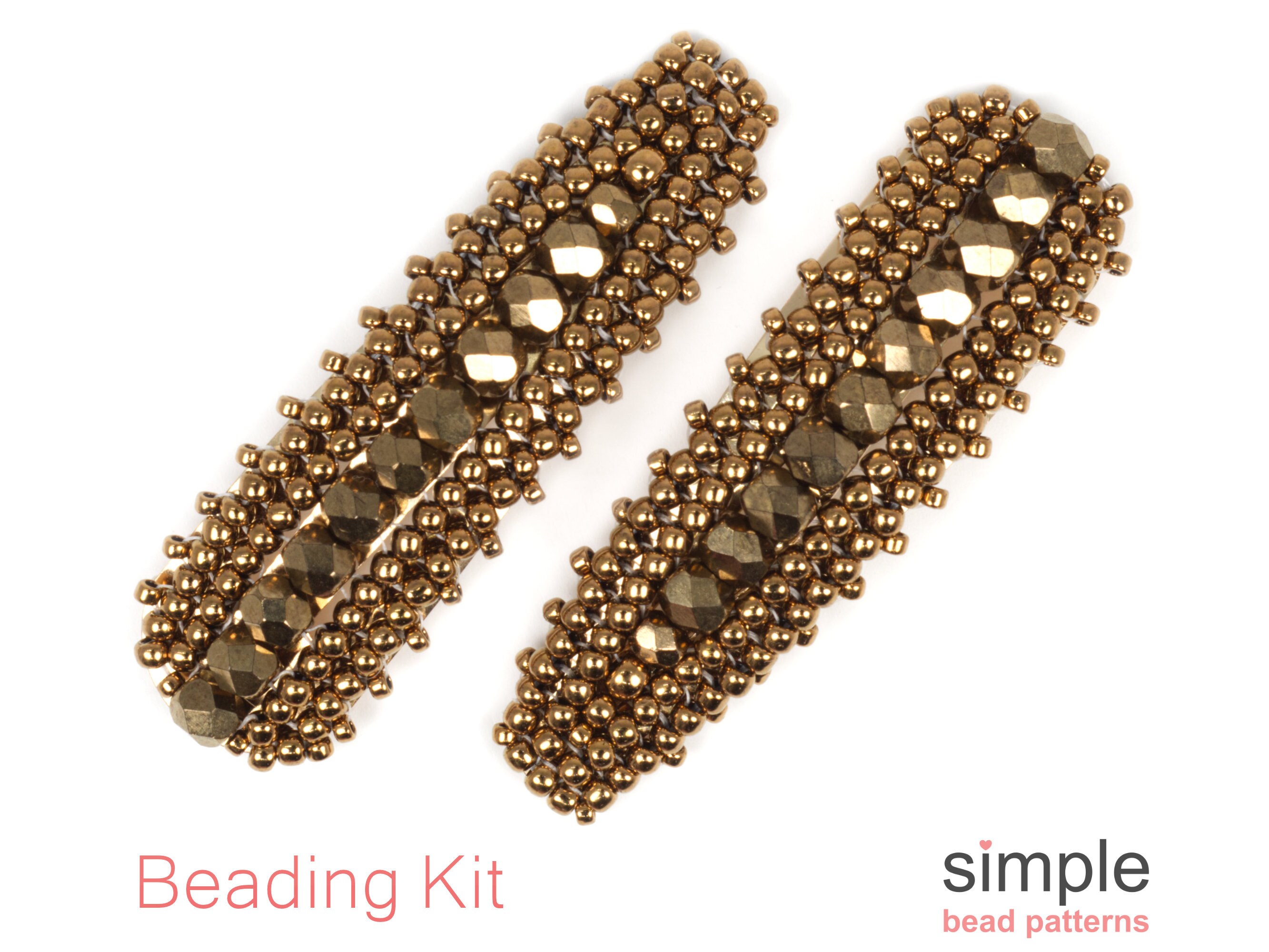 Beaded Hair Jewelry Clips Kit Beadweaving Kit Jewelry Making - Etsy