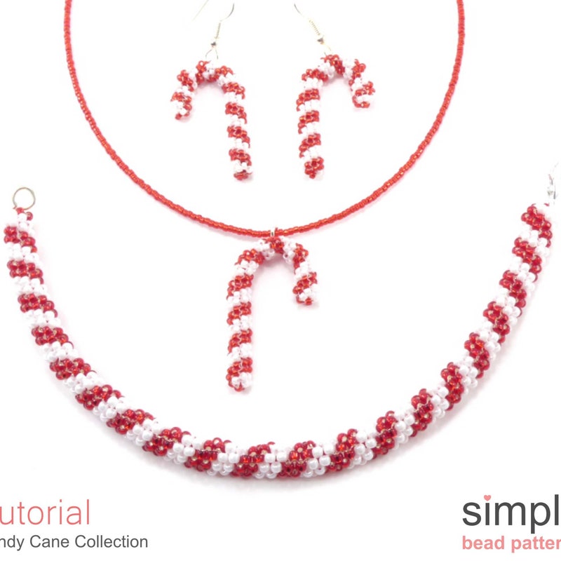 Beaded Candy Cane - Etsy