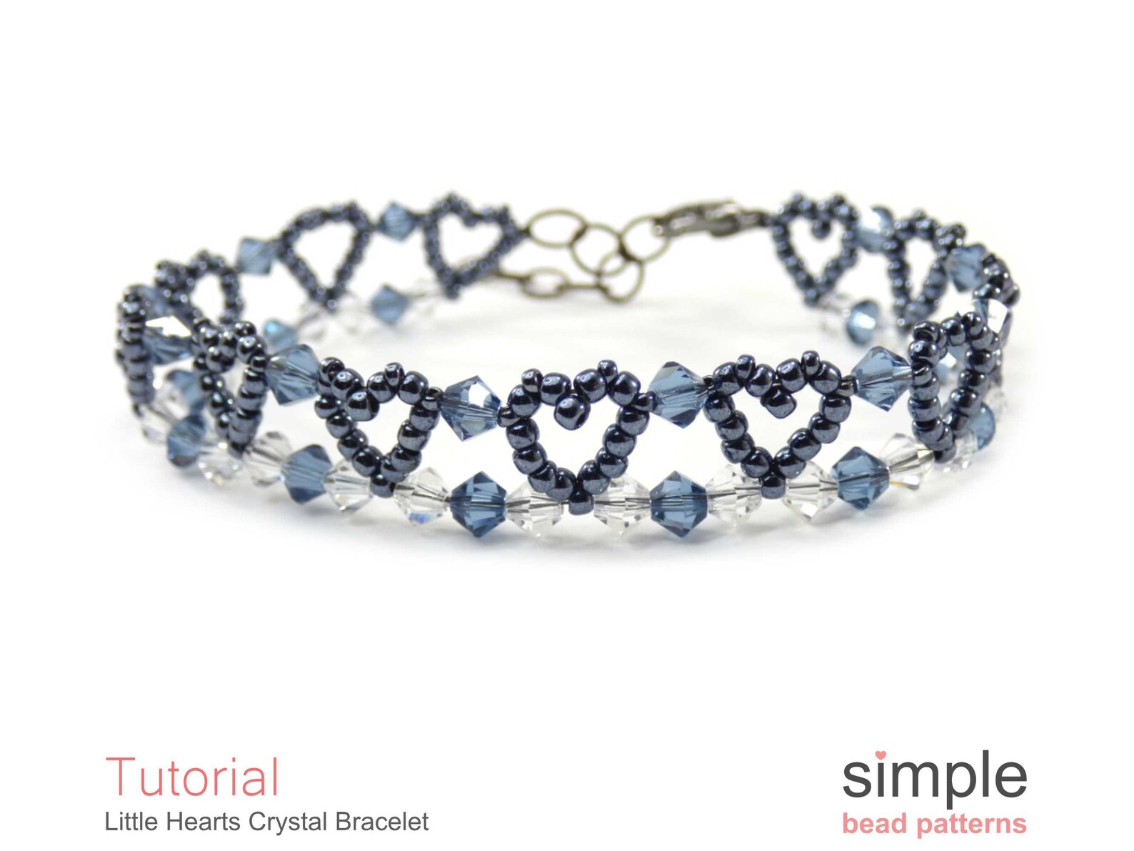 Beaded Hearts Seed Bead Bracelet Beading Pattern and Tutorial - Etsy
