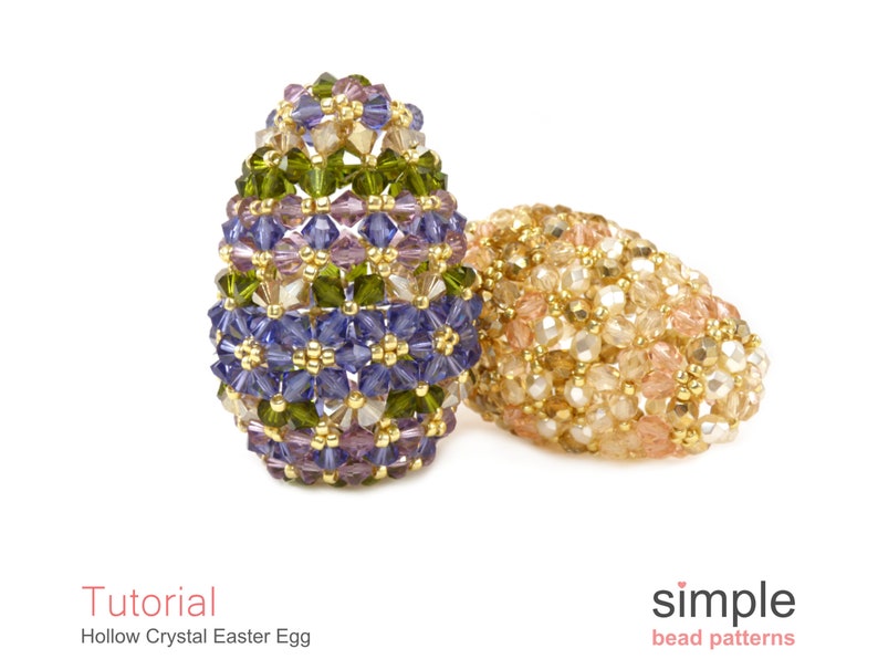 Beaded Easter Egg Pattern Easter Beading DIY Faberge Eggs | Etsy