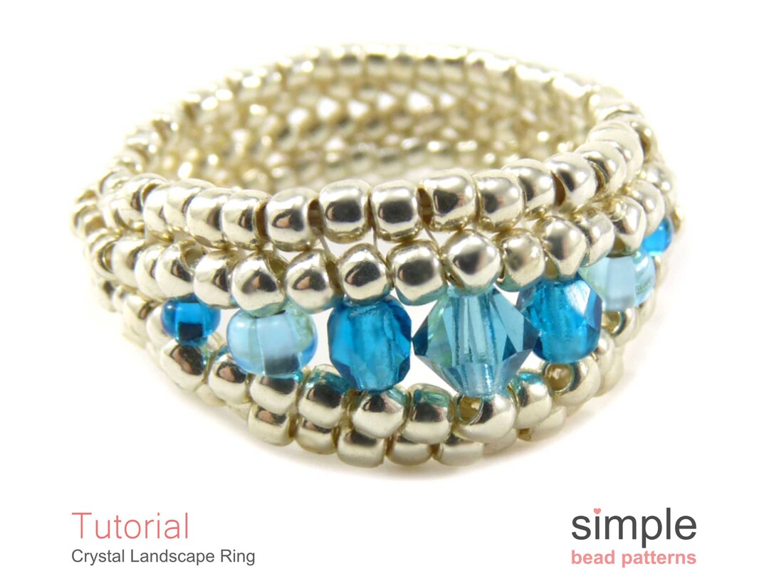 Beaded Rings Pattern, How to Make a Beaded Ring Tutorial, Bead Weaving ...