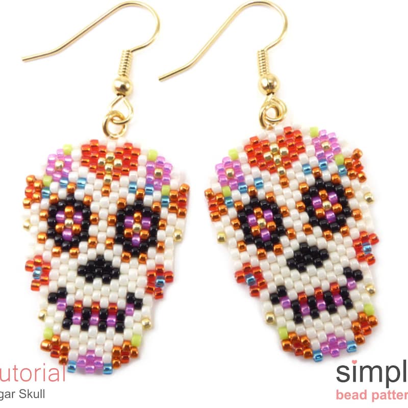 Sugar Skull Earrings - Etsy