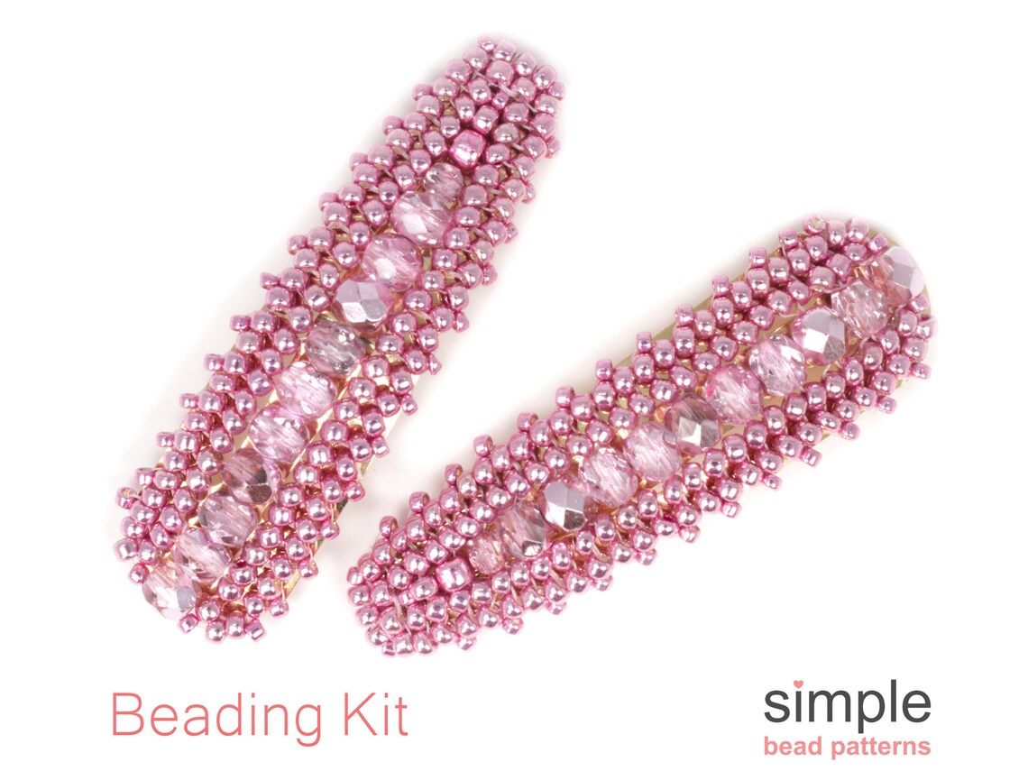 Beaded Hair Jewelry Clips Kit Beadweaving Kit Jewelry Making | Etsy