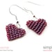 Beaded Heart Earrings Pattern, Beading Hearts Beadweaving Tutorial ...