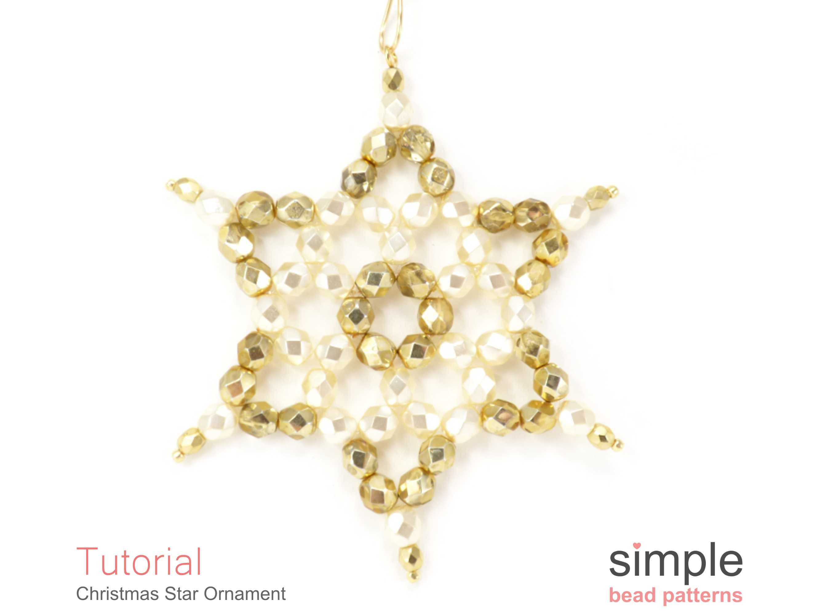 Beaded Star Ornament Pattern Make Christmas Star Ornaments - Etsy