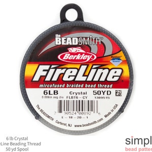 6 LB Crystal Fireline Beading Thread: 50 Yard Roll - Etsy