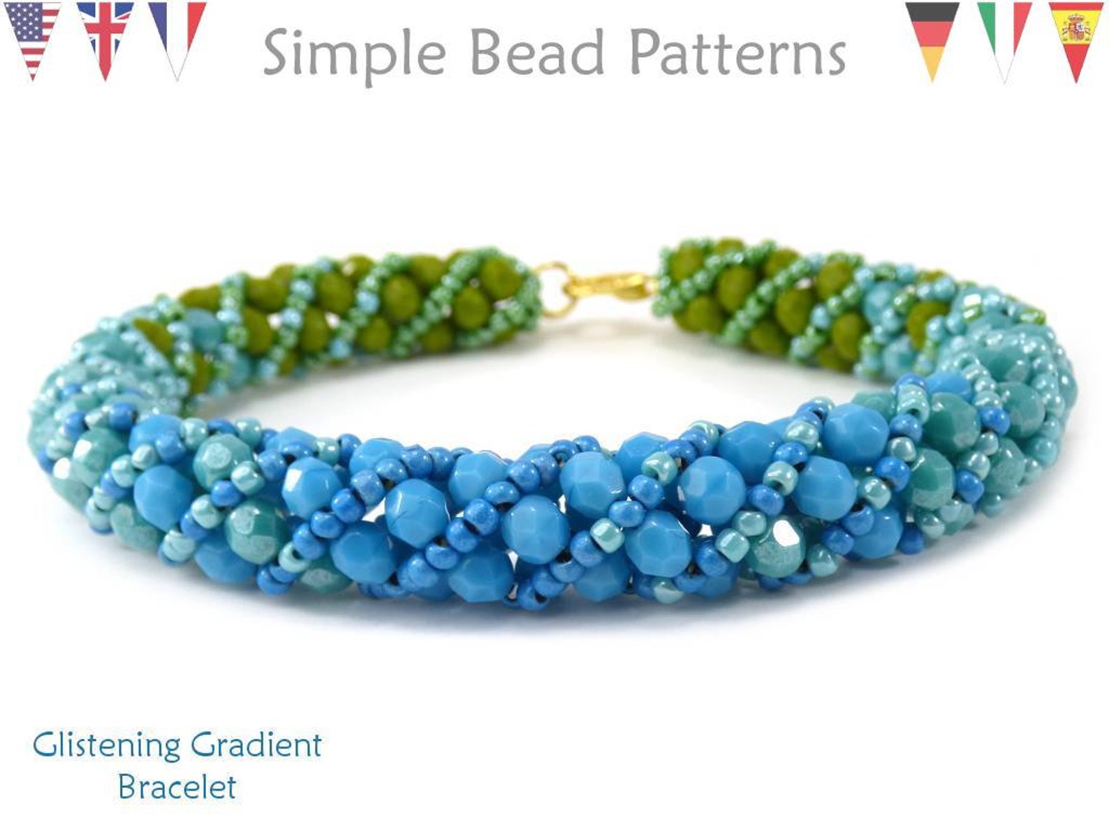 Swarovski Gradient Bracelet Pattern Color Blend Russian | Etsy