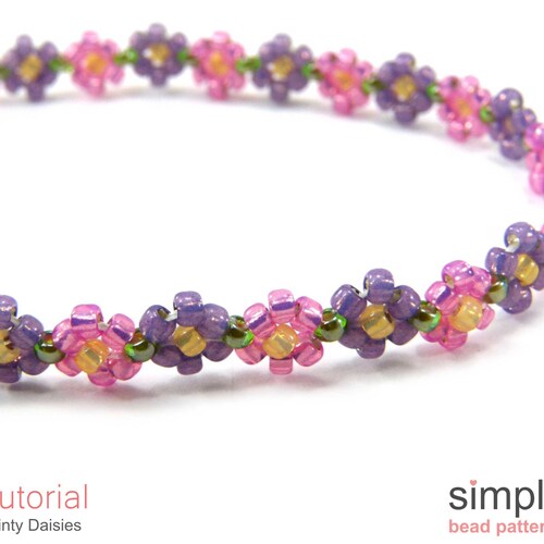 Daisy Chain Tutorial Multi Wrap Beaded Bracelet Beading Etsy