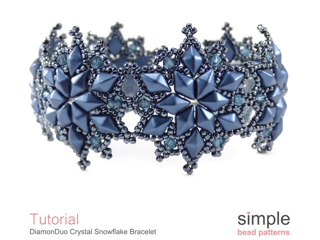 Snowflake Bracelet Beading Pattern, Diamonduo Frozen Bracelet Pattern ...