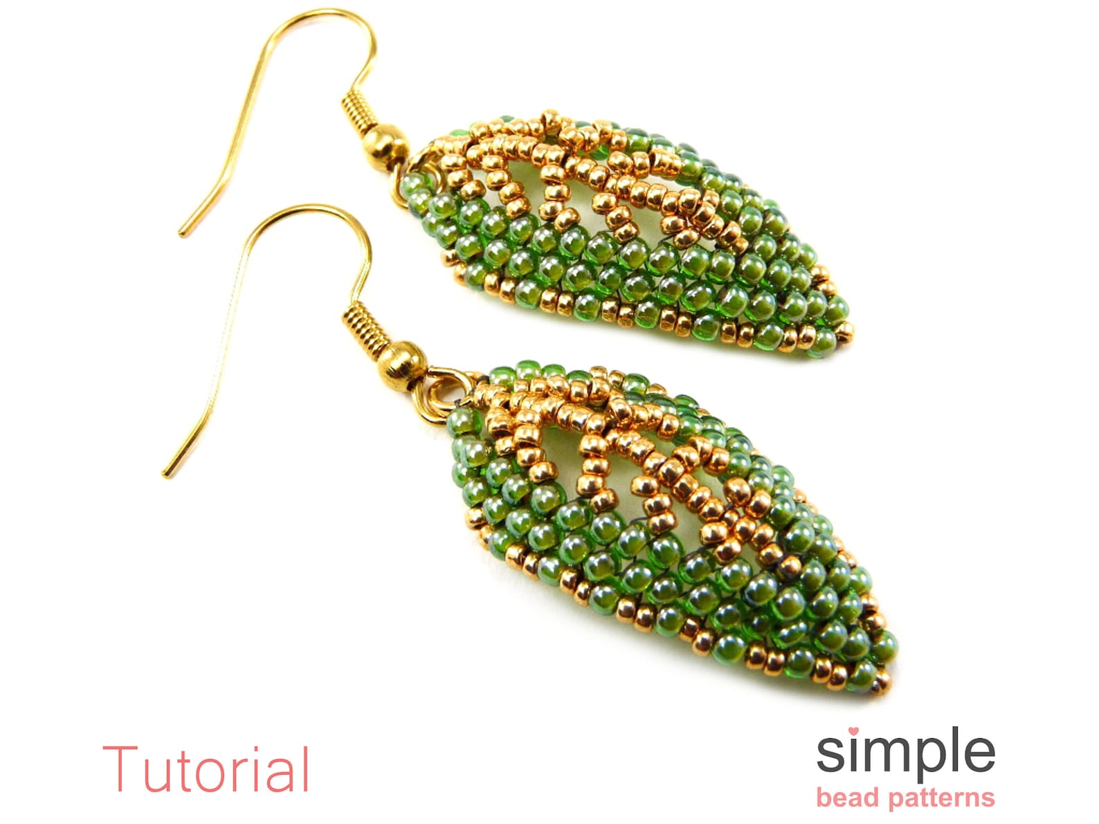 Russian Leaf Earrings Beading Pattern Beaded Earrings | Etsy