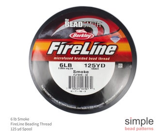6 LB Crystal Fireline Beading Thread 50 Yds Fireline Crystal 6lb ...