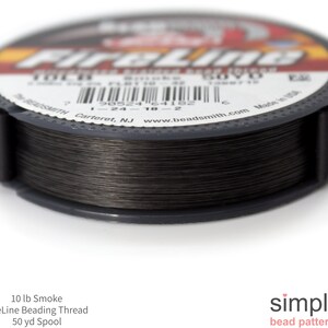 10 LB Smoke Fireline Beading Thread 50 Yds Fireline Smoke 10lb Beading ...