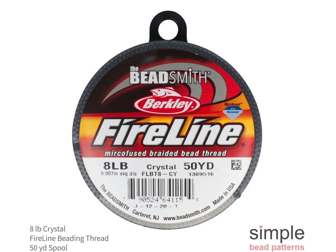 8 LB Crystal Fireline Beading Thread 50 Yds, Fireline Crystal 8lb ...
