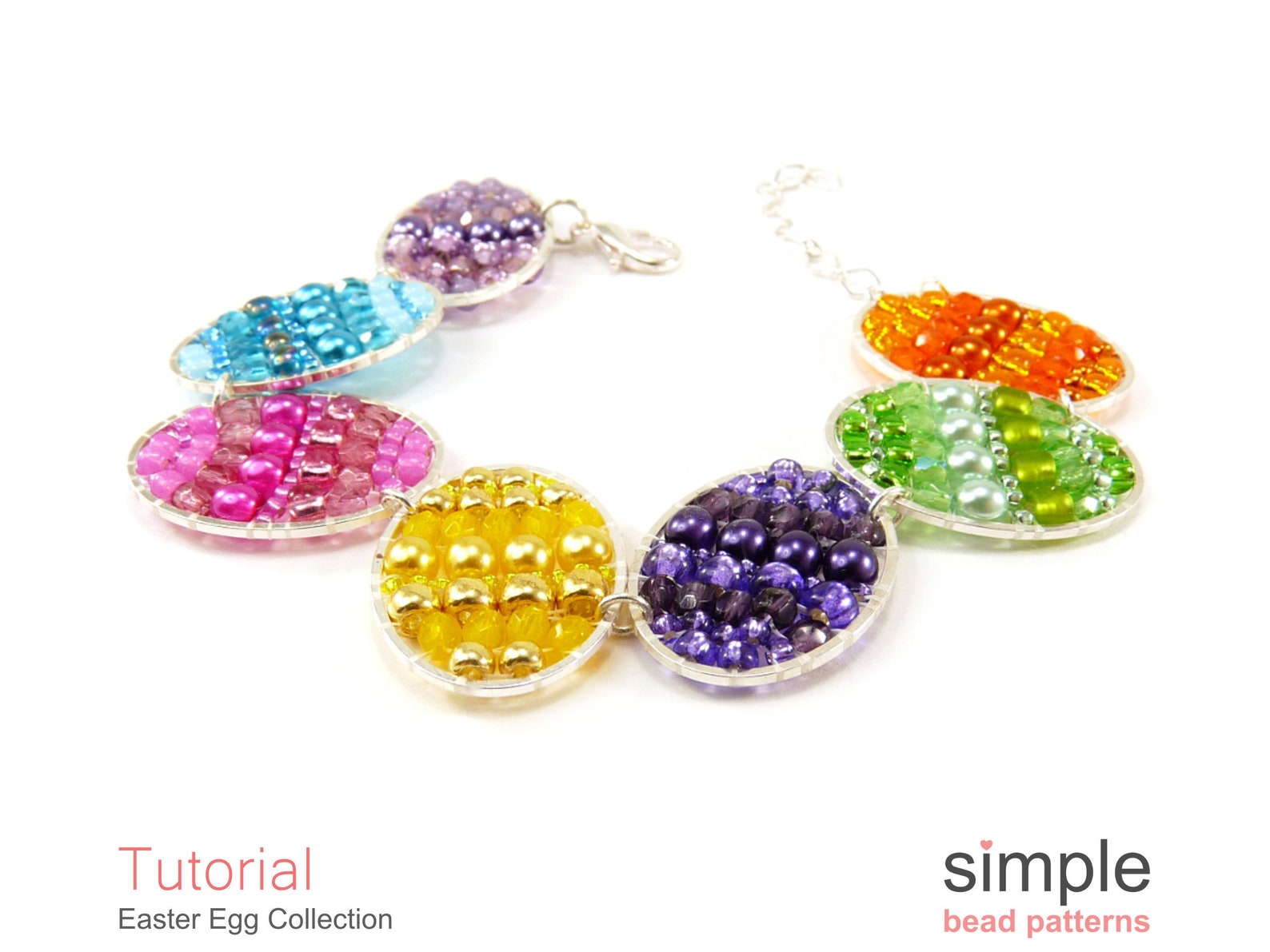 Beaded Easter Egg Bracelet Pattern Easter Beading DIY - Etsy