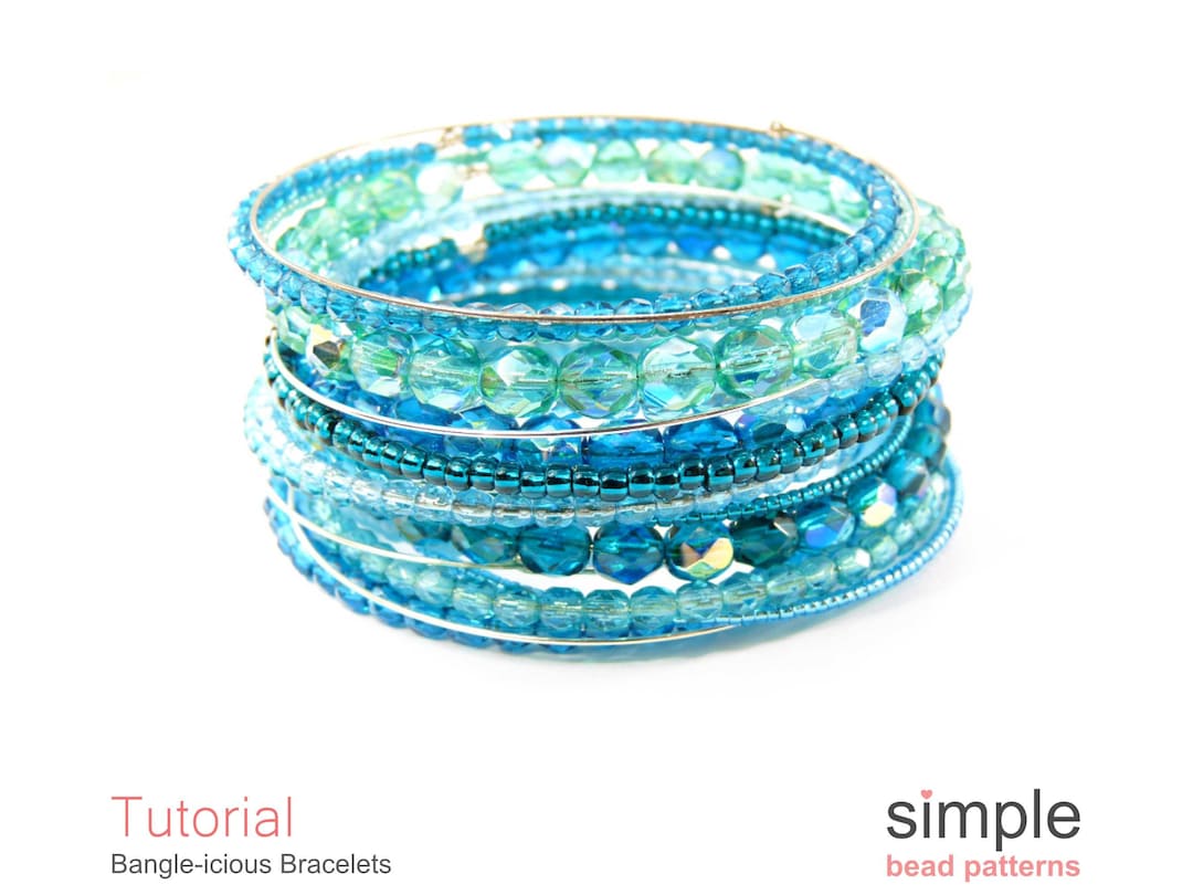 Stacked Bracelets Memory Wire Bracelet Tutorial, Easy Beaded Bracelet ...