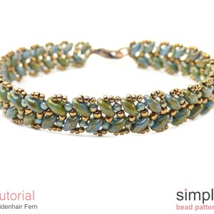 Easy Beading Pattern, Superduo Bracelet Bead Pattern Beginner Beading ...