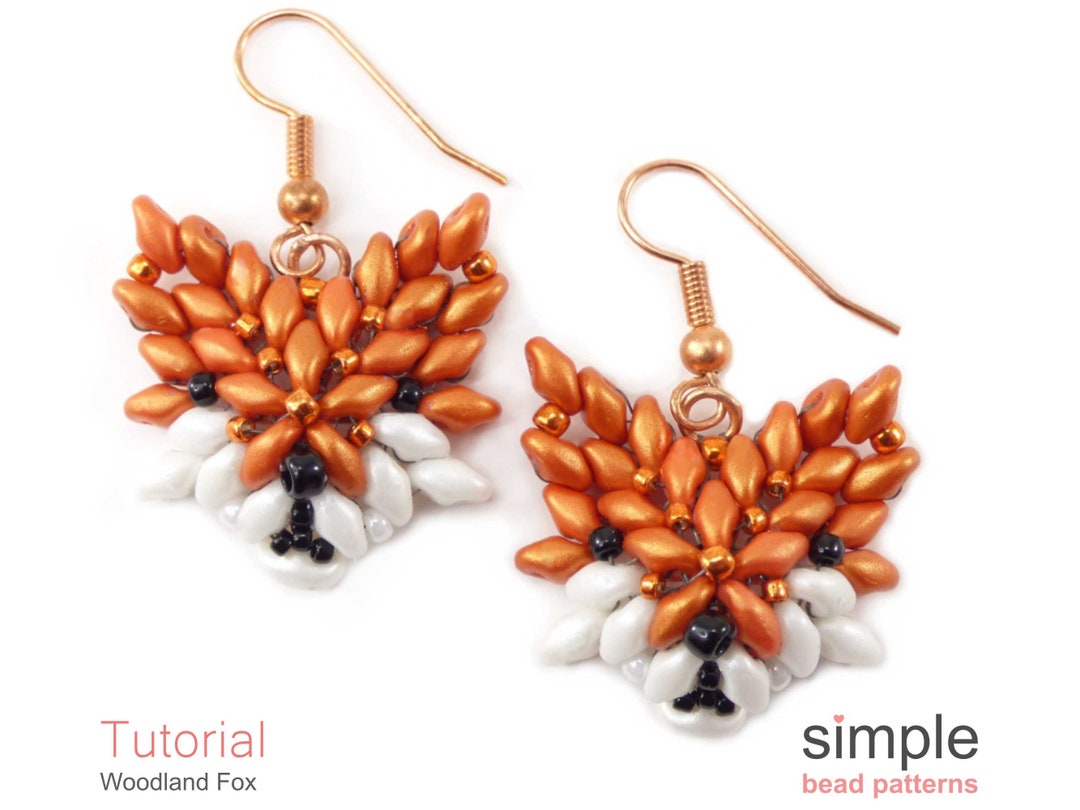 Fox Necklace Beading Pattern Beaded Fox Jewelry Tutorial - Etsy